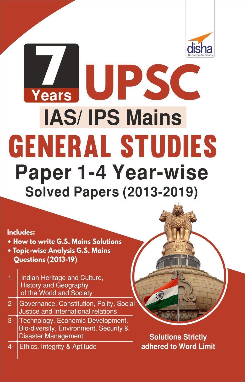 Buy 7 Years UPSC IAS/ IPS Mains General Studies Papers 1 - 4 Year-wise ...