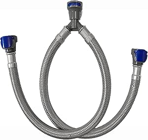 HOMYEP Quick Connect Faucet Water Supply Lines, 12 Inch, Widespread ...