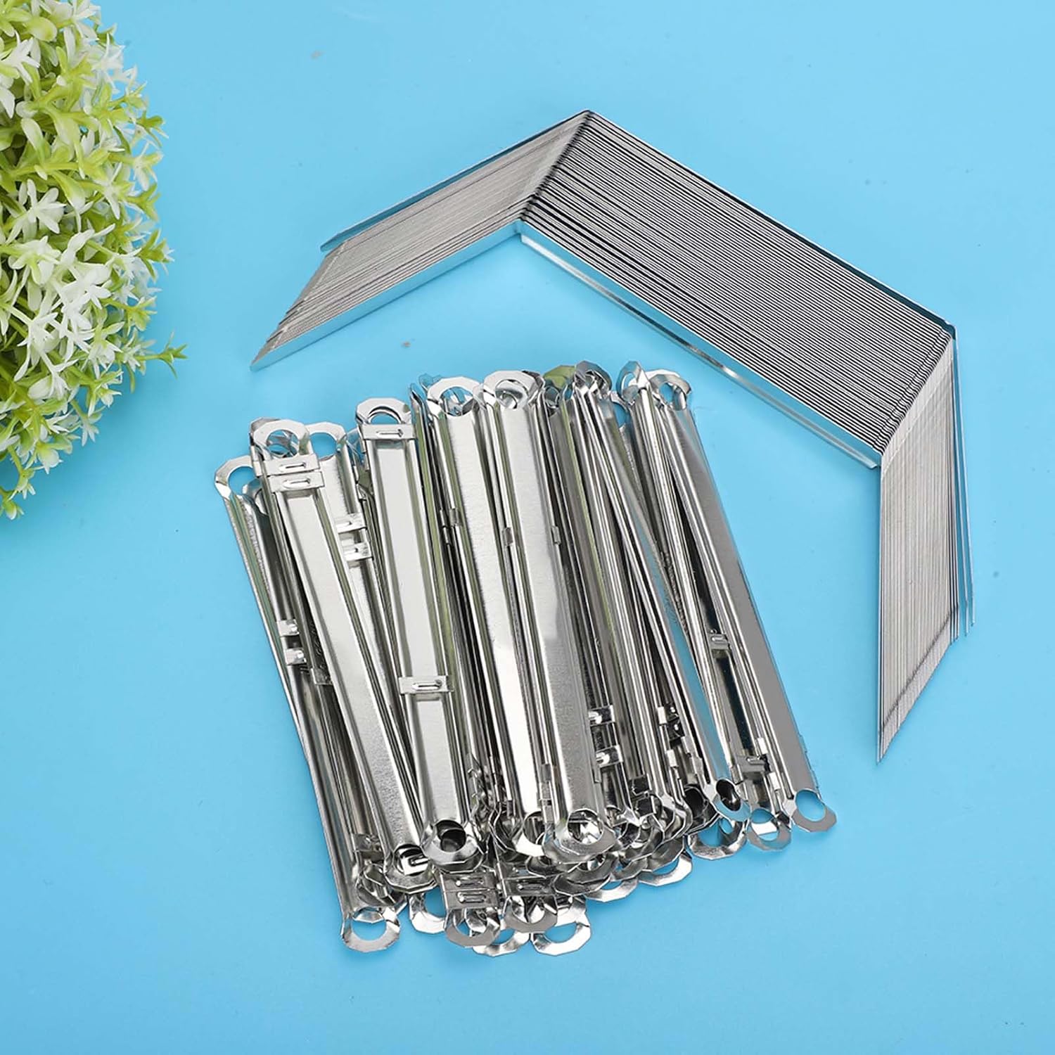 Amazon.com : 50Pcs 2 Hole File Fasteners, Anti Erosion Iron Material ...