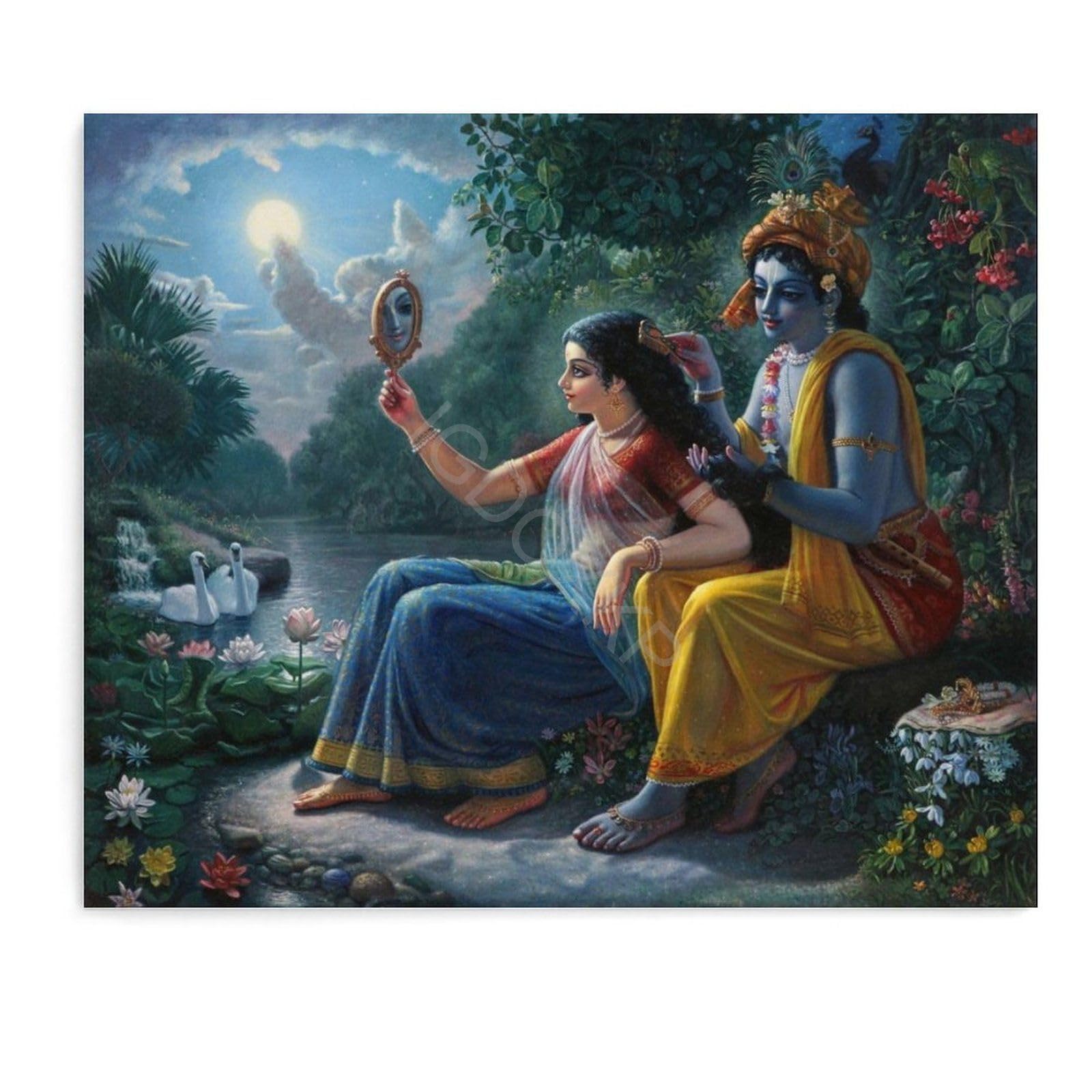 Famous Indian Paintings Krishna