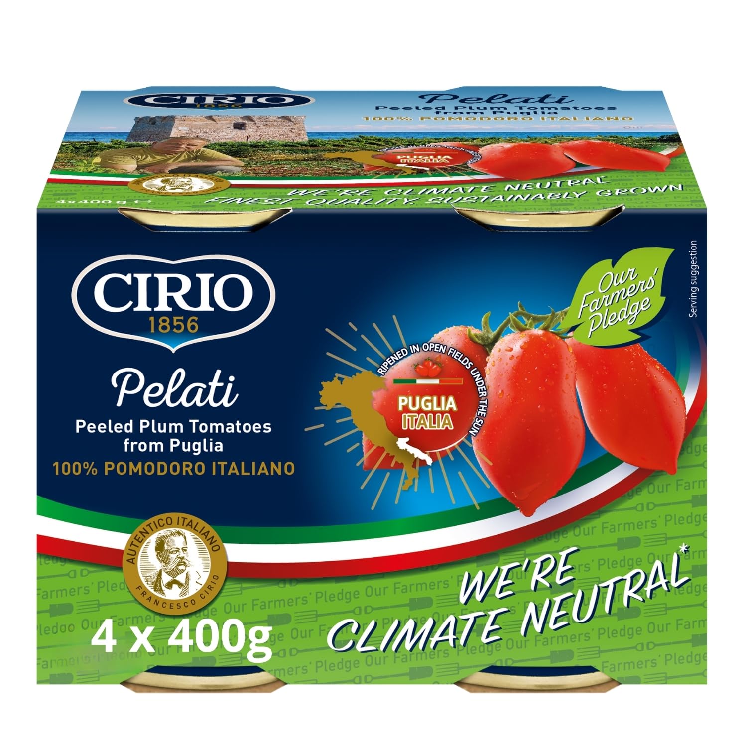 Amazon.com : Cirio Peeled Plum Tomatoes (4x400g) - Pack of 2 : Grocery ...