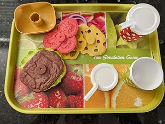 Amazon.com: BUYGER Fast Food Play Food Toys for Kids Toddler Children ...