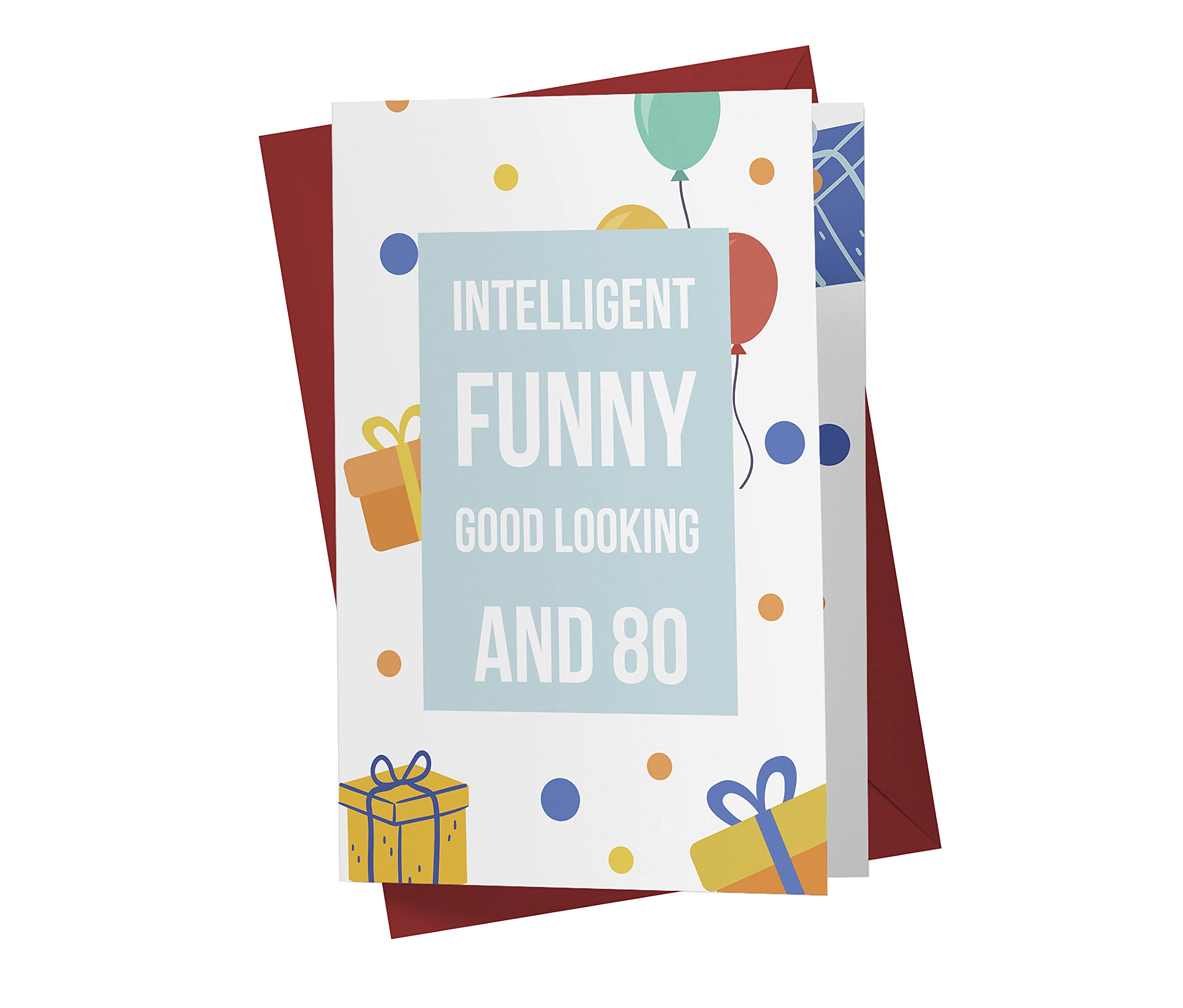 Funny 80th Birthday Card Really Funny 80 Years Old Anniversary ...