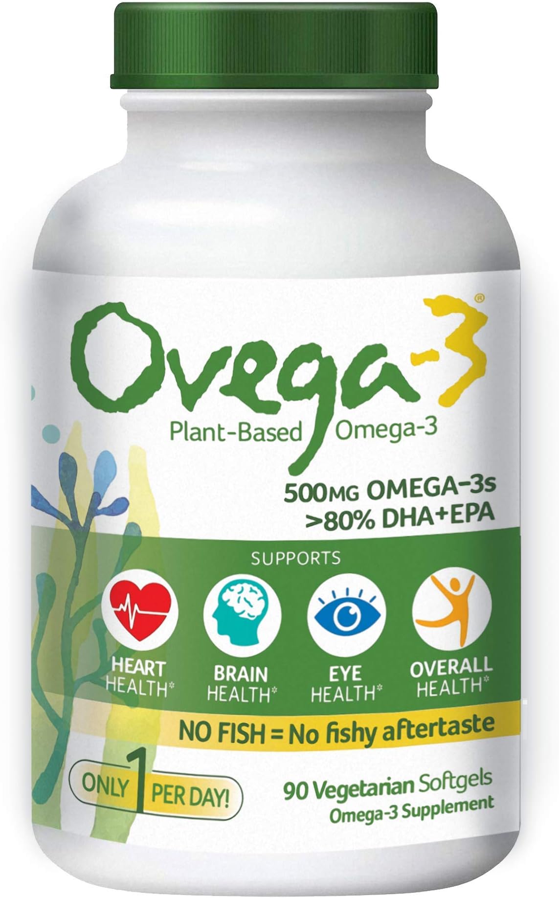Amazon.com: OVEGA-3 Vegan Algae Omega-3 Daily Supplement | Supports ...
