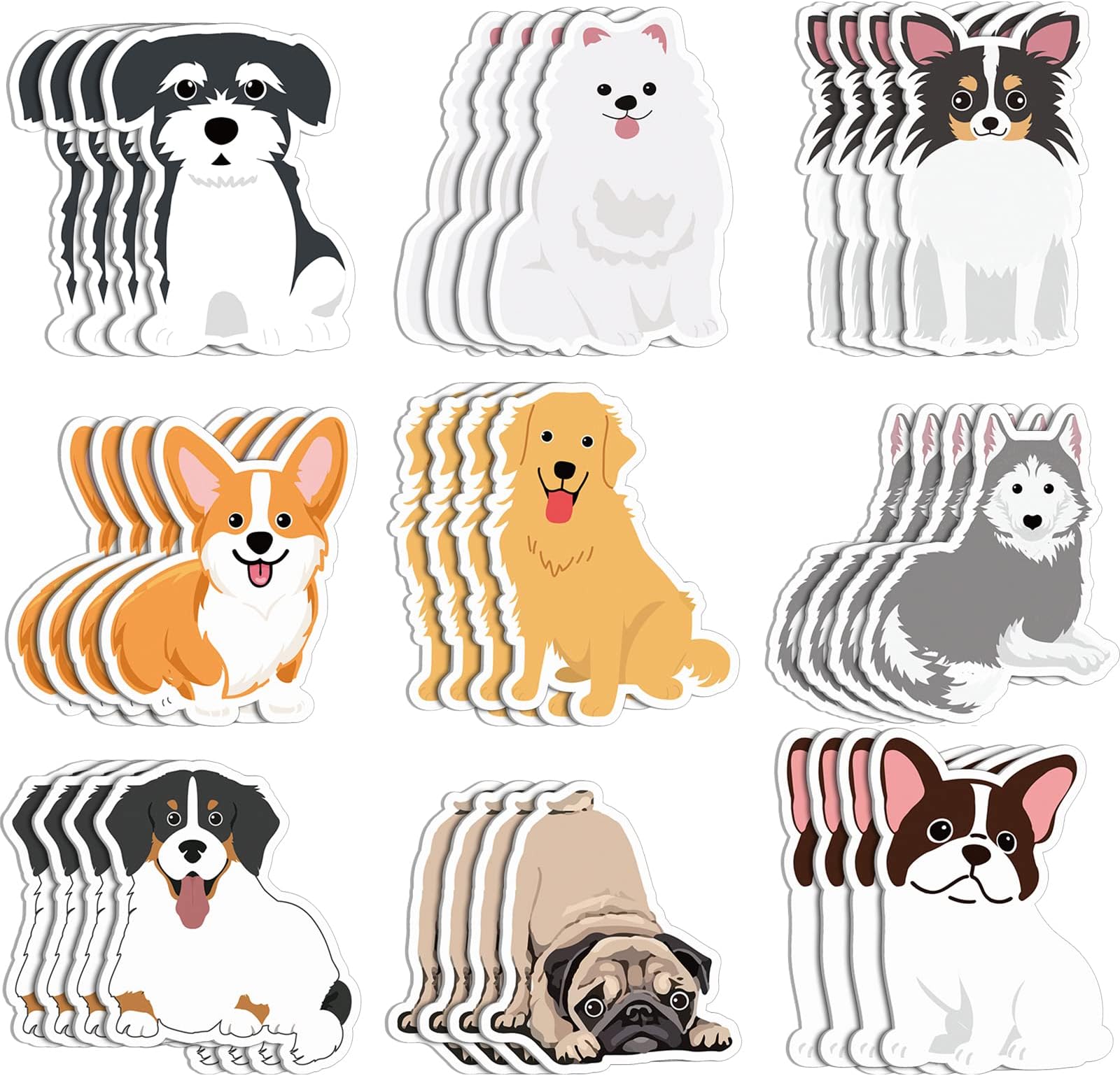 Amazon.com : Dog Notepad Set Cute Sticky Notes Kawaii Sticky Notes Dog ...