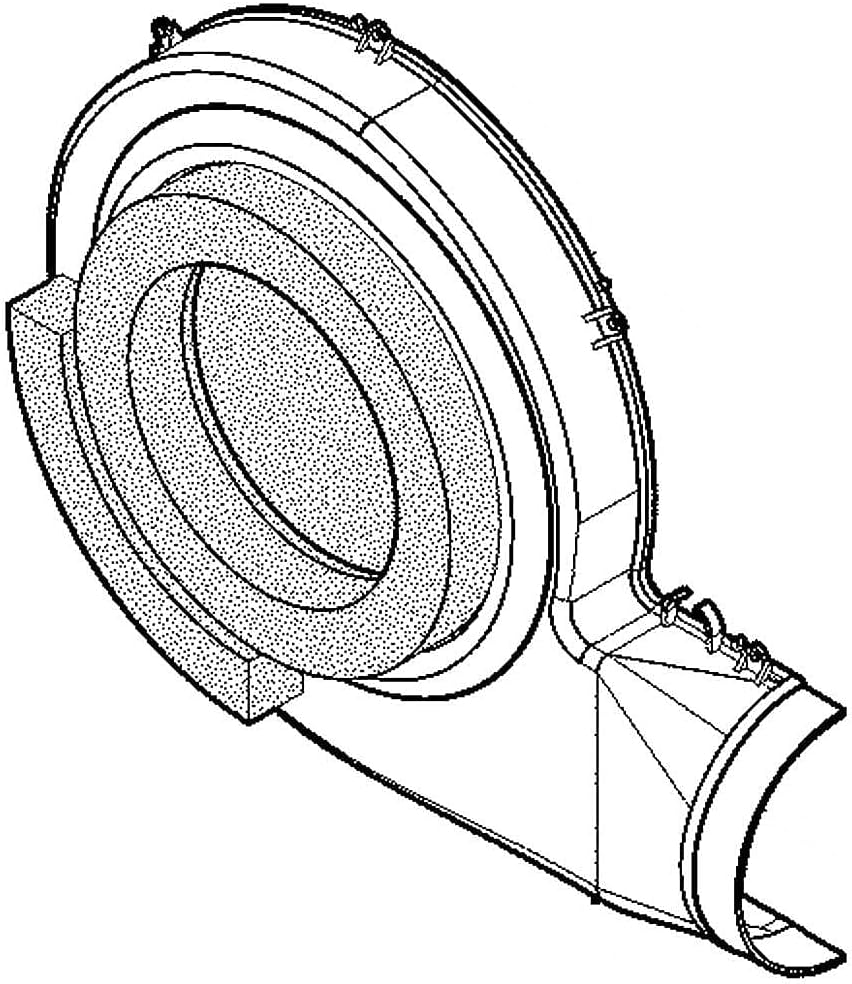 Amazon.com: 5304515916 Laundry Center Dryer Blower Housing, Front ...