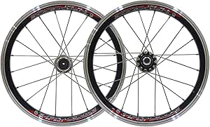 Amazon.com : Folding Bikes Wheelset 16 Inch Small Bicycles Wheel Set ...