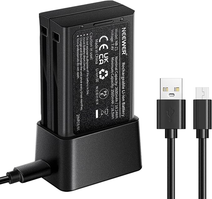 Amazon.co.jp: NEEWER 7.4V/2600mAhリチウムバッテリーとUSB充電器のセット NEEWER TTL Z2-C ...