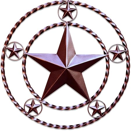 Amazon.com: EcoRise Barn Star – Rustic Vintage Western Texas Metal ...
