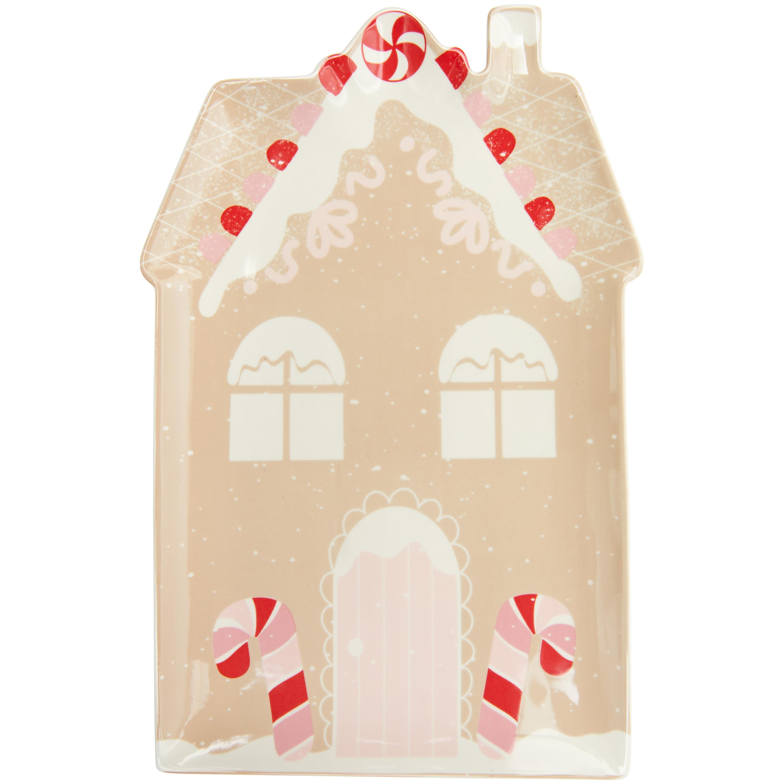 Amazon.com | Kailo Chic Gingerbread House Tray, Ceramic Stoneware (CPT ...