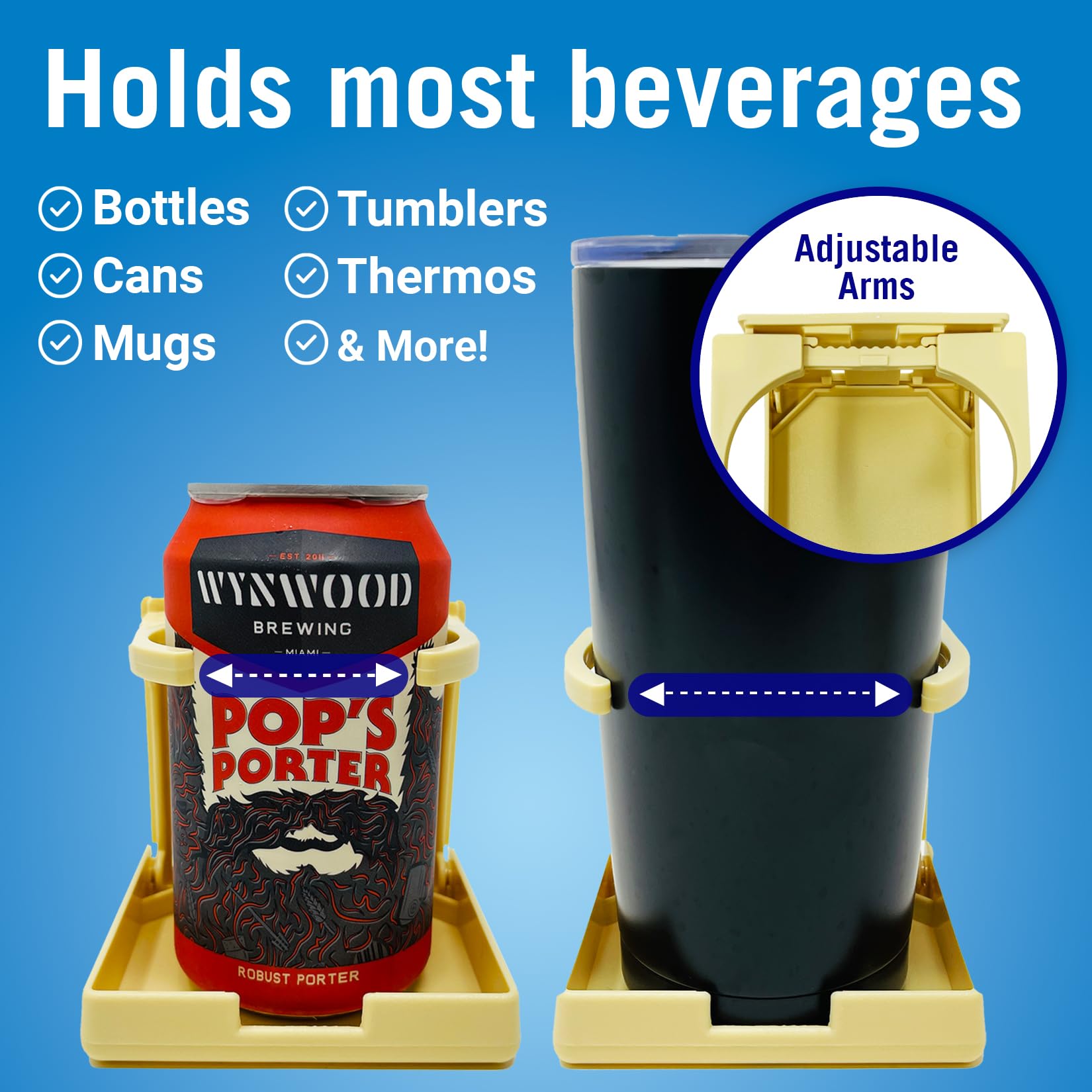 Snapklik.com : Boat Cup Holder 4 Pack Folding Drink Holders Wall Mount ...