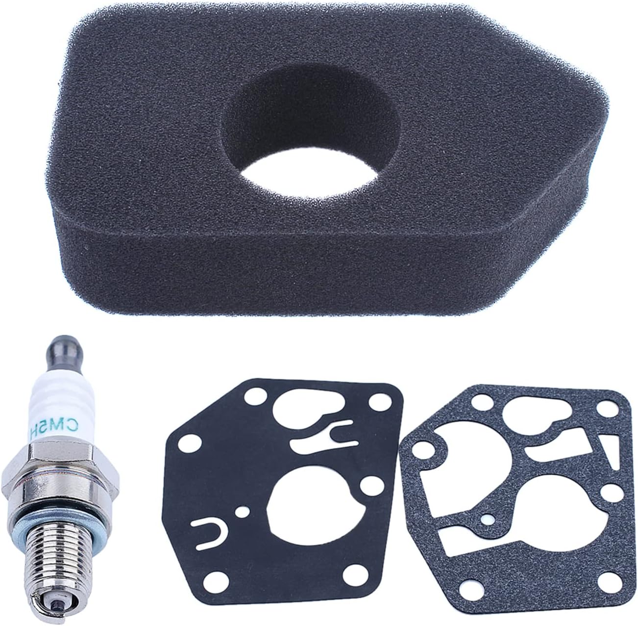 Amazon.com : Zkqlzoqi Air Filter Diaphragm Gasket Spark Plug For Briggs ...