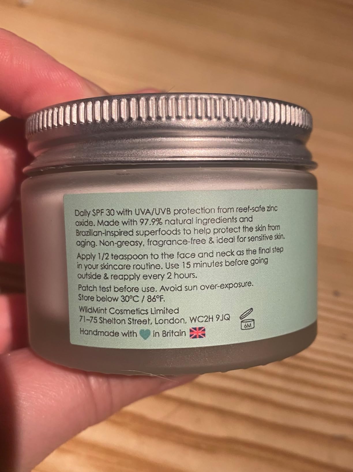 WildMint Viva Vibe Natural SPF 30 | Zinc Oxide Mineral Sunscreen Broad ...