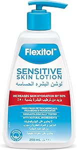 Flexitol Sensitive Skin Lotion 250ml, Natural emollients, Hydrate and ...