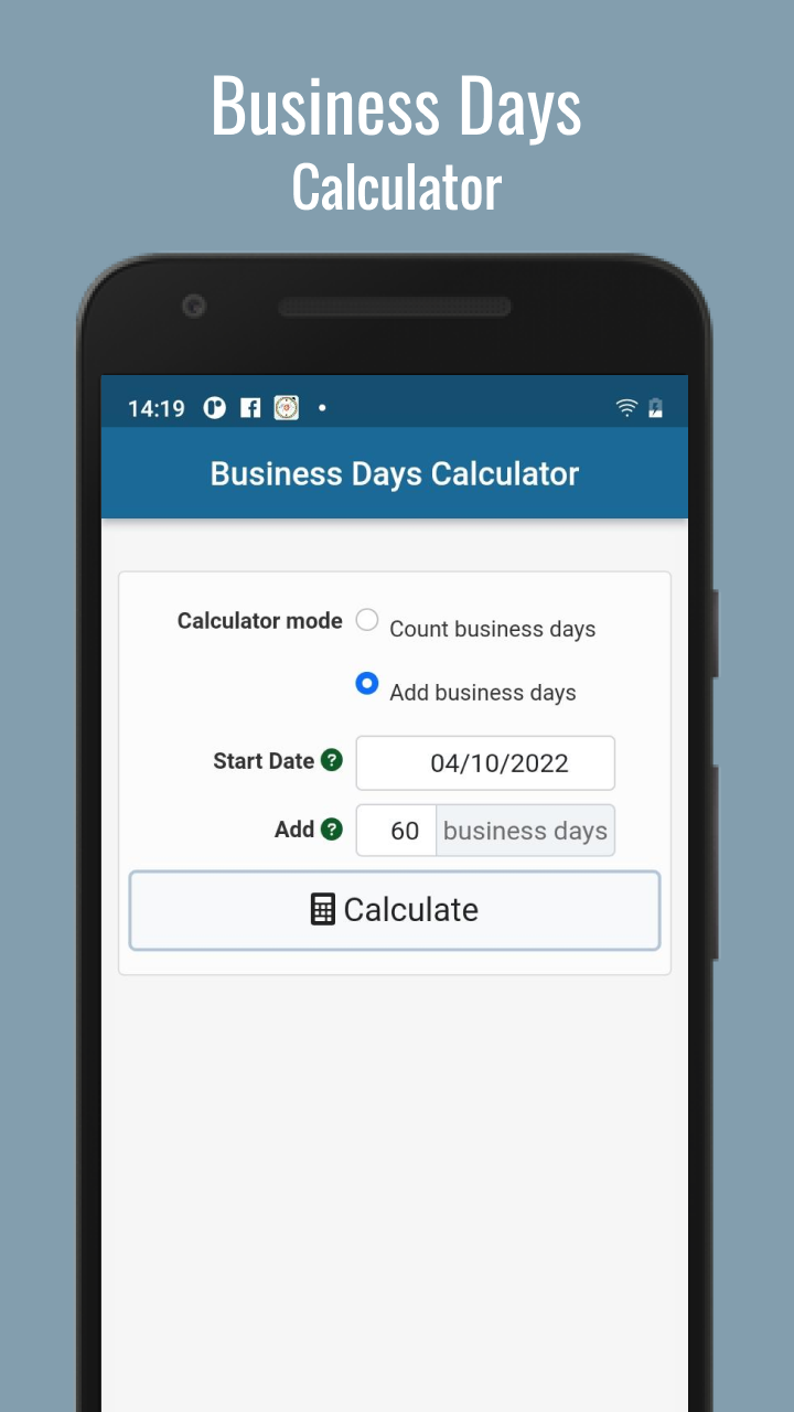 Business Days Calculator:www.amazon.com:Appstore for Android