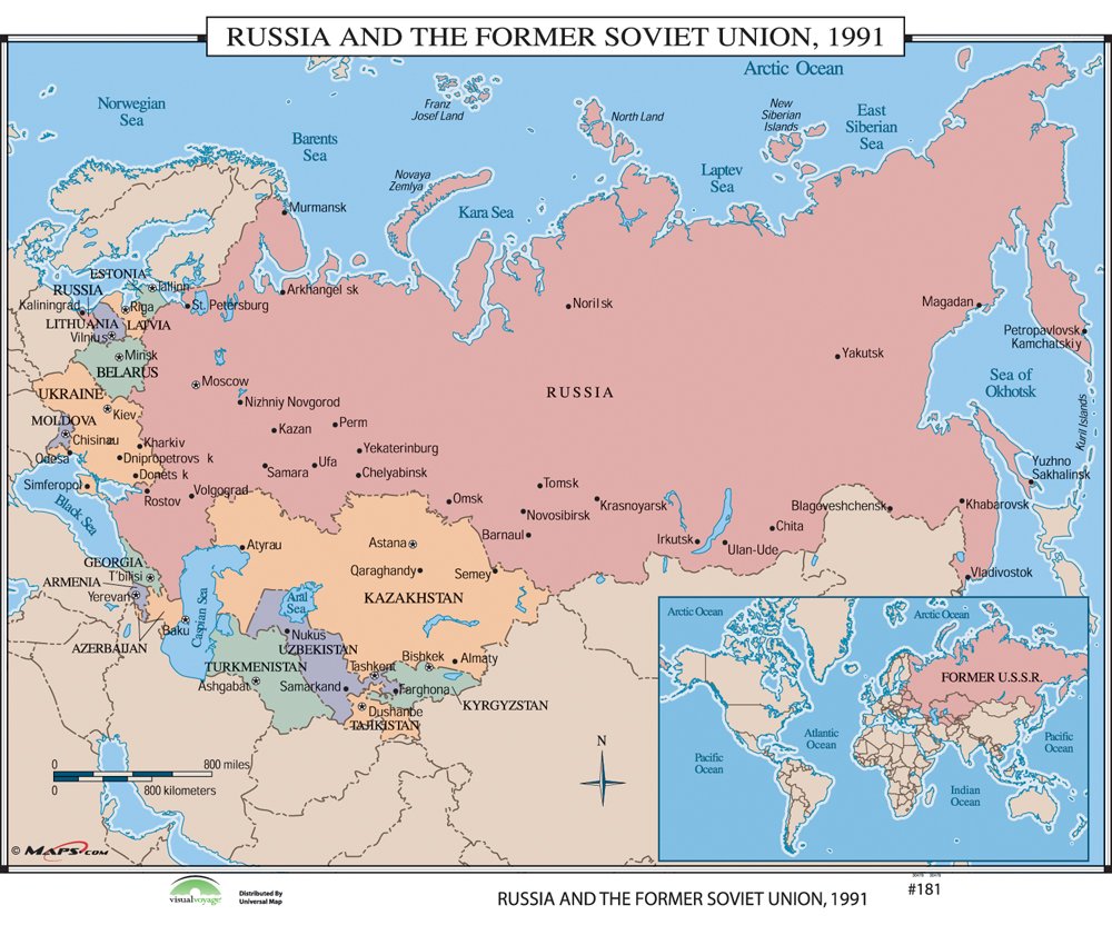 Ussr Map Before And After Soviet Union Map Hi Res Stock Photography