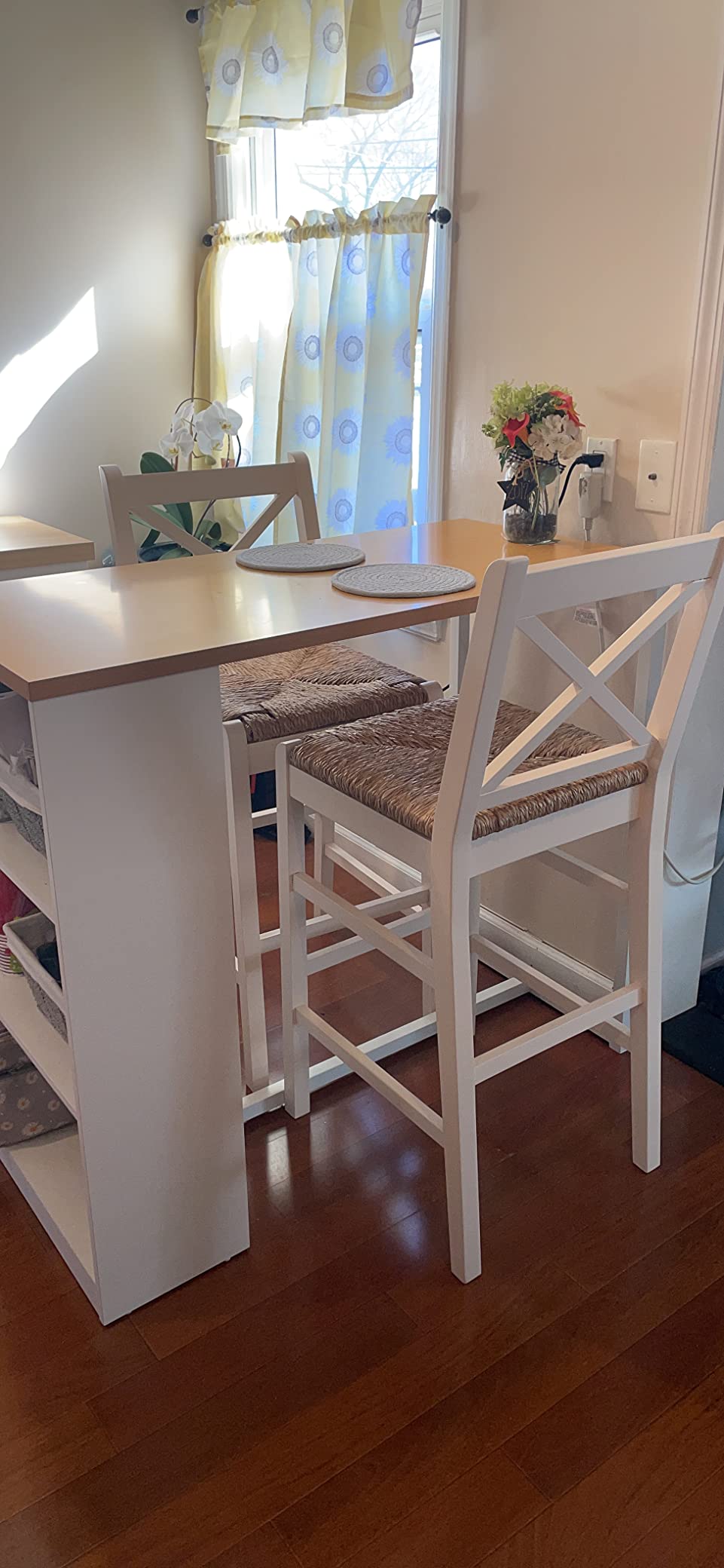 $22/mo - Finance HOMCOM Modern Bar Table Counter Height Dining Table ...