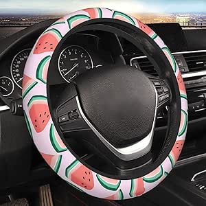 Amazon.com: Fresh Watermelon Slices Steering Wheel Covers Anti Slip ...