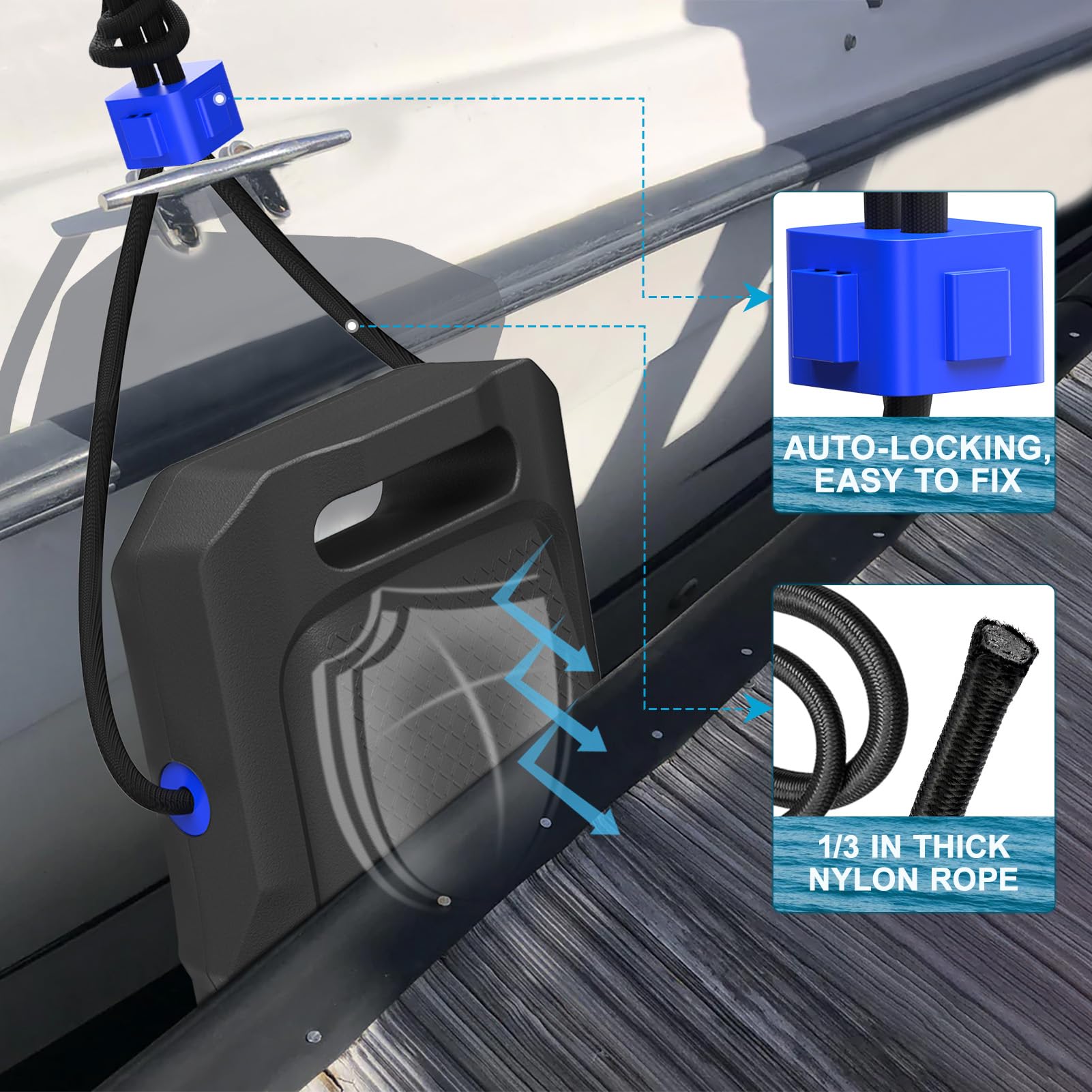Snapklik.com : Dock Bumpers, Boat Bumpers For Docking, Upgraded Boat ...