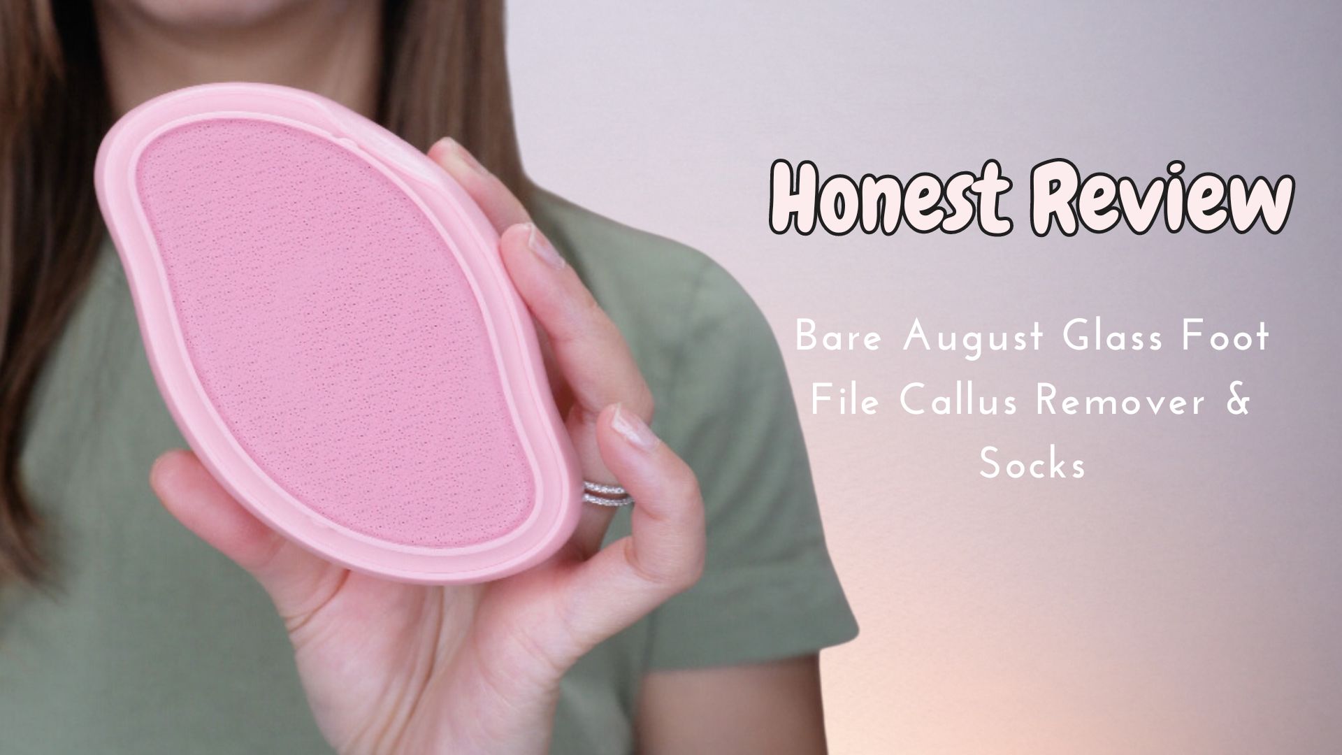 Watch Bare August Glass Foot File Callus Remover & Socks on Amazon Live