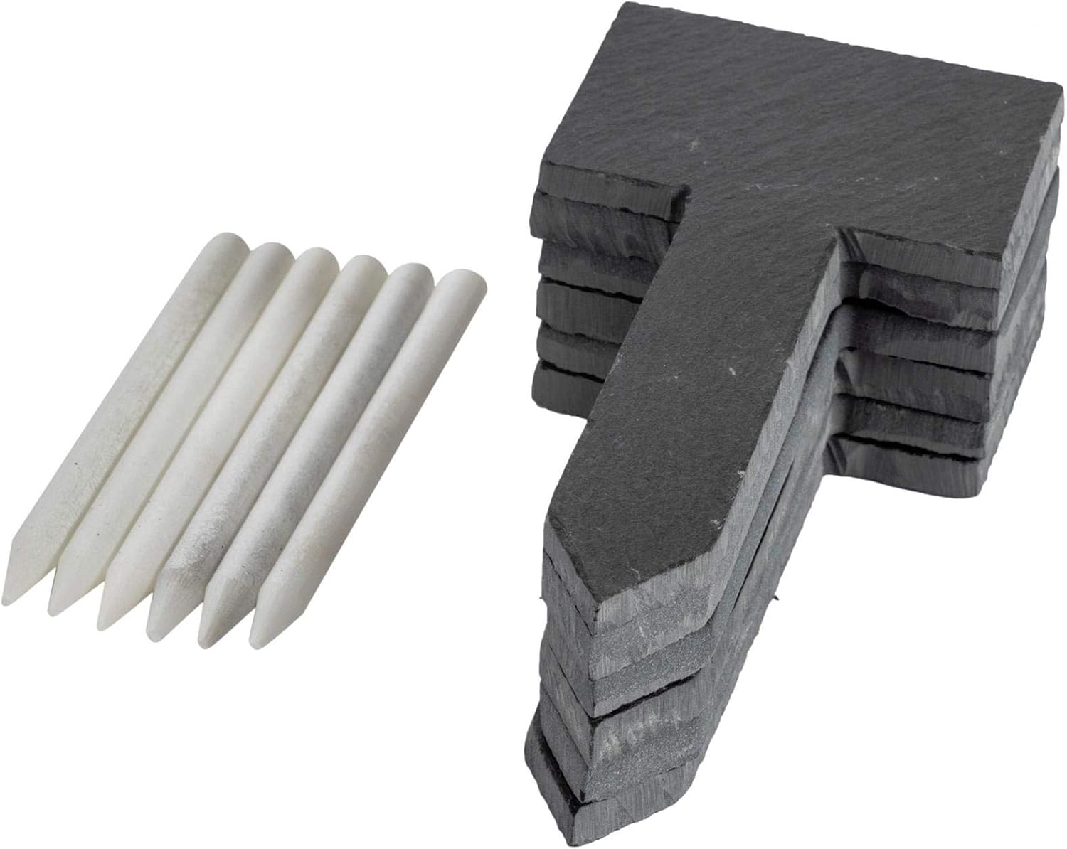 Nicola Spring Natural Slate Flower/Plant/Herb Square Top Label Pegs ...