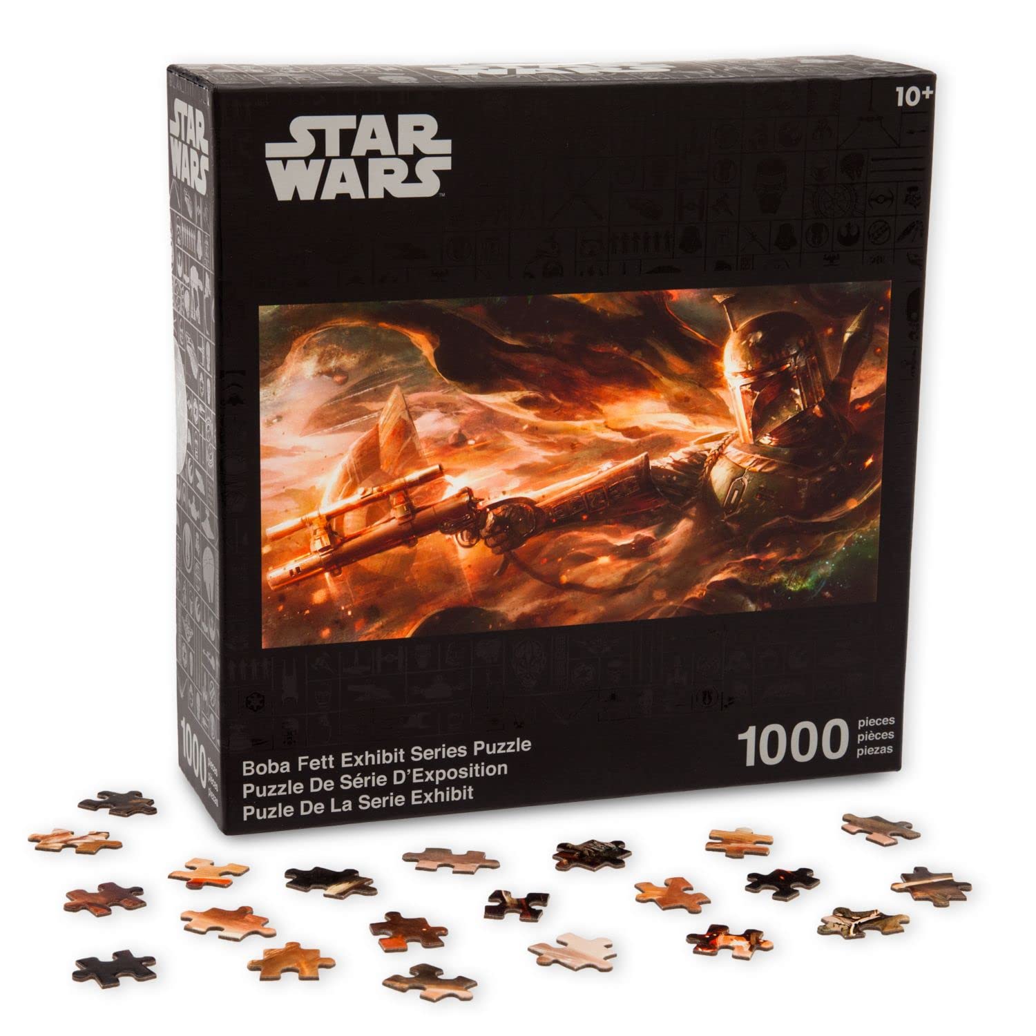 Amazon.com: Star Wars Boba Fett Exhibit Series Puzzle – Star Wars ...