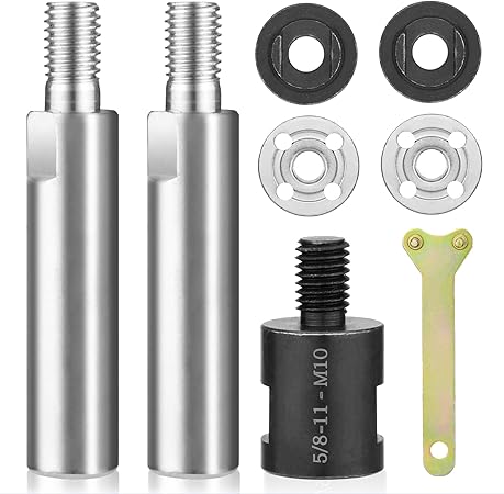 Amazon.com: Gnellkoor Angle Grinder Extension Rod 3/8" M10 Thread Shaft ...