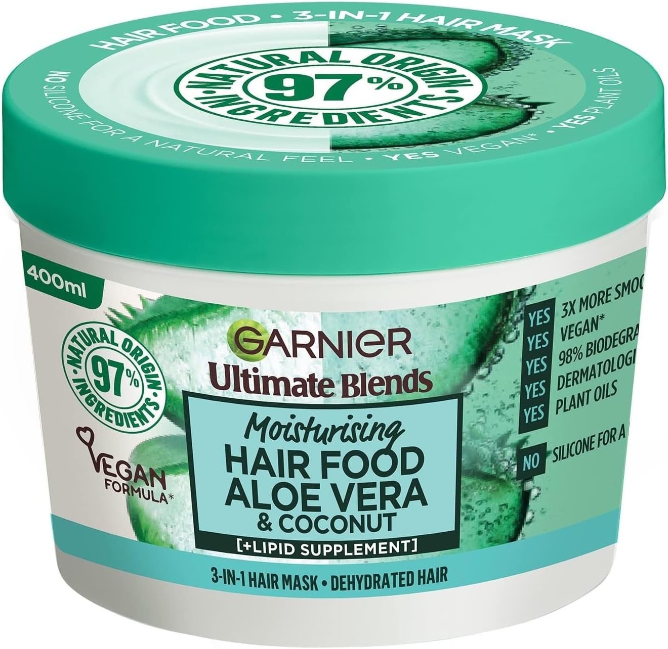 Garnier Ultimate Blends Hair Food Aloe Vera - Maschera per capelli 3 in ...