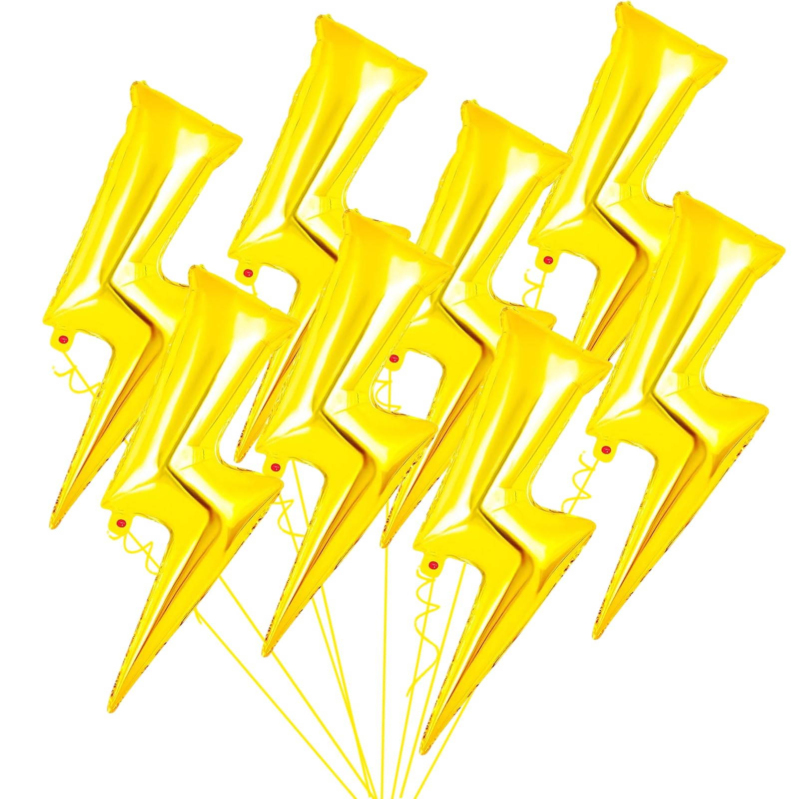 Amazon.com: 8 Pcs Lightning Bolt Balloon, Gold Flash Foil Balloons for ...