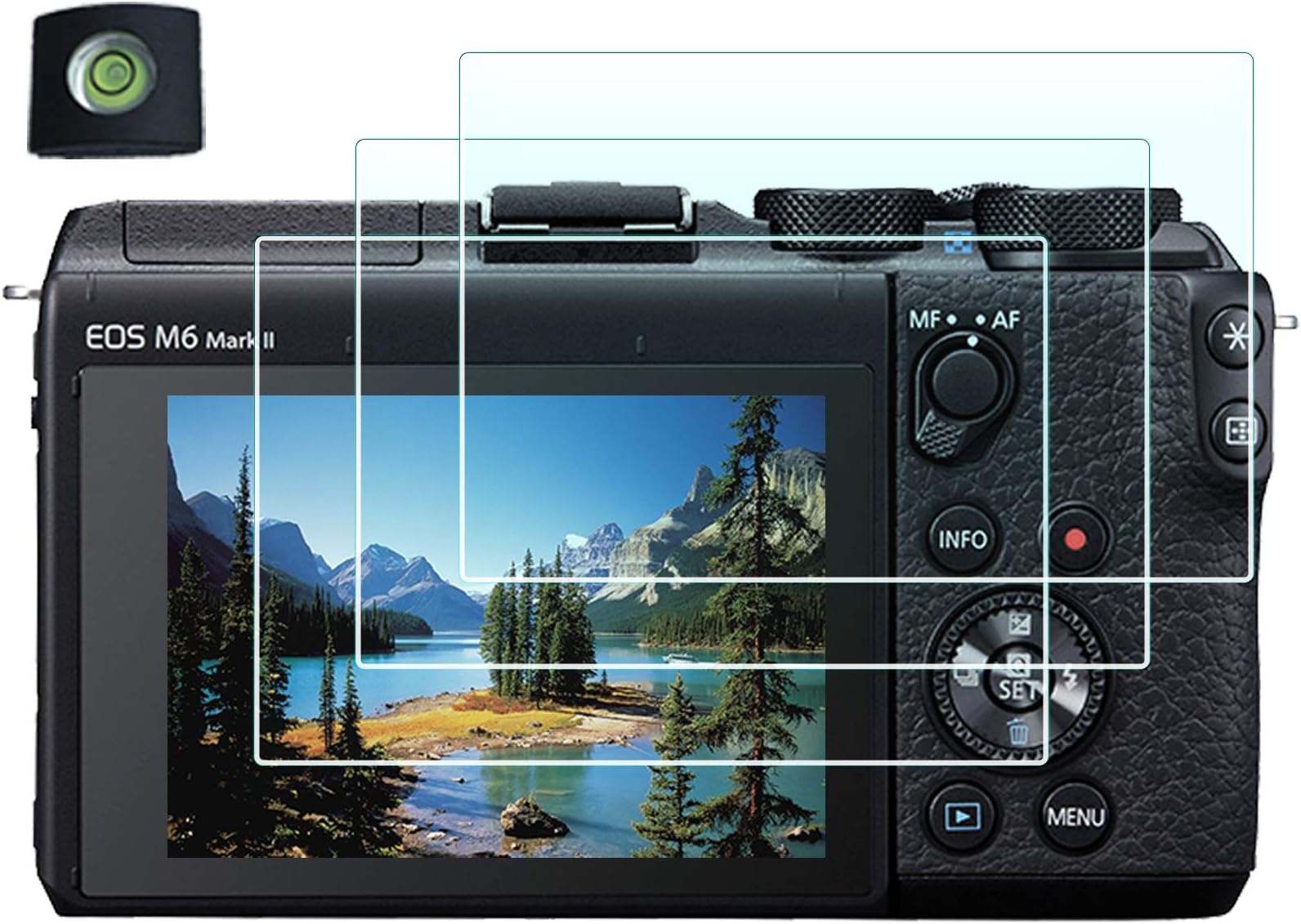 Amazon.com: ULBTER Screen Protector+ Body Cap& Lens Caps for Canon EOS ...