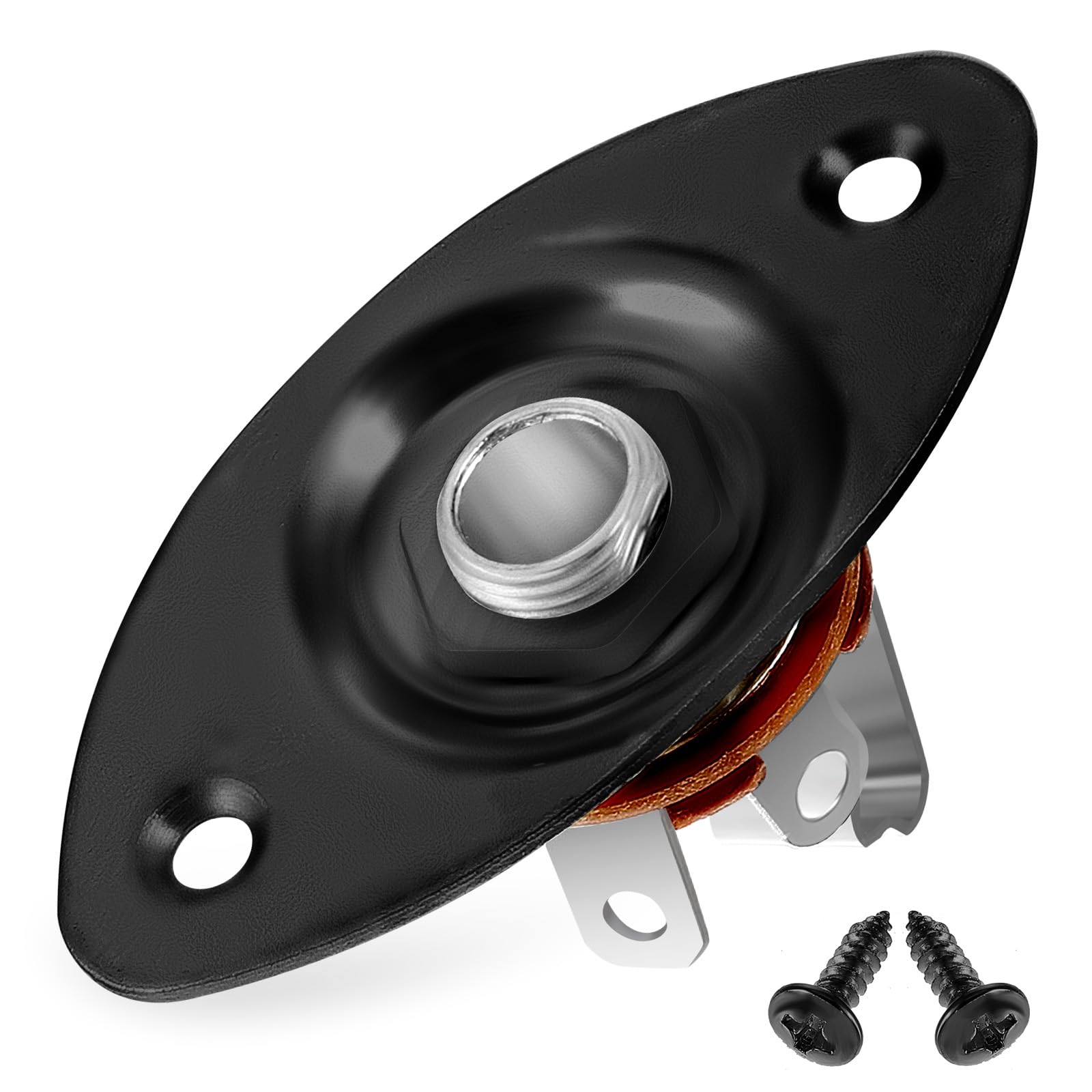 Amazon.com: Guitar Input Jack 1/4" Oval Guitar Jack 6.35mm Input Jack ...