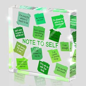 Amazon.com: Motivational Office Decor - 4x4 inch Acrylic Sign, Green ...