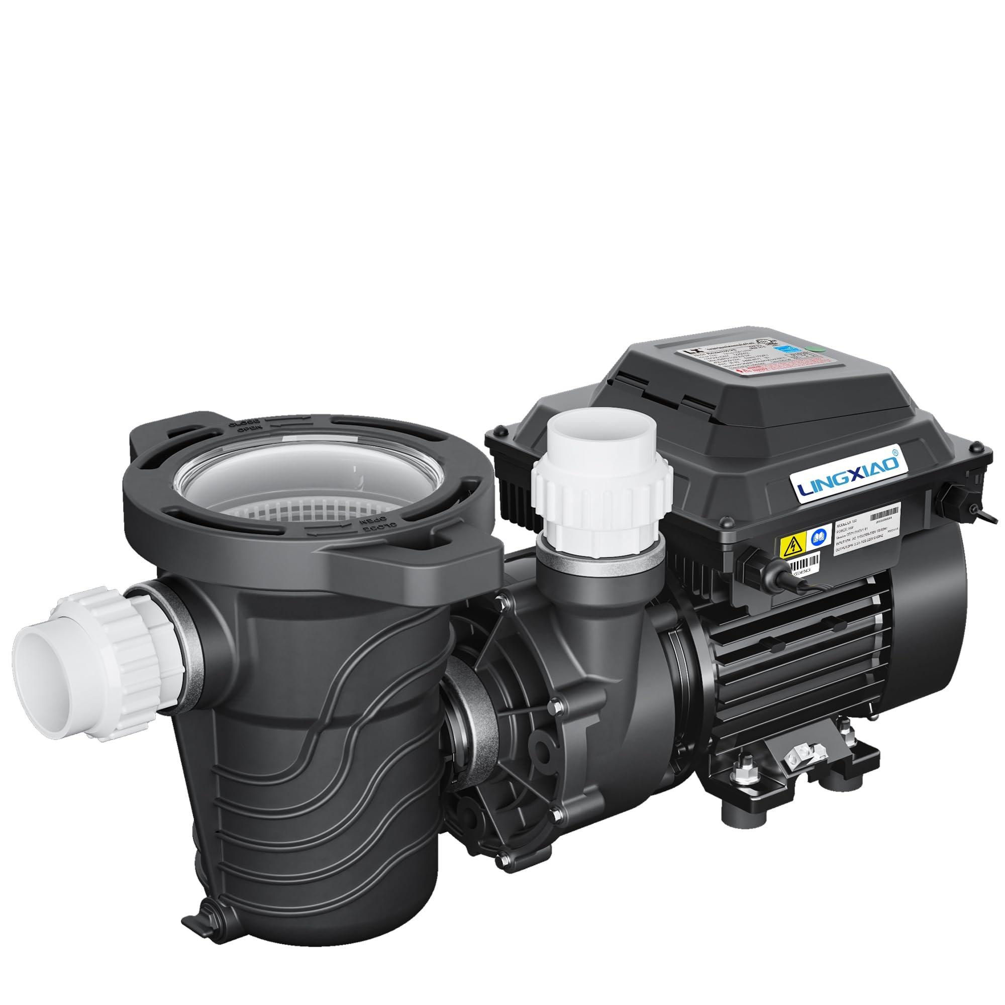 Amazon.com: LINGXIAO Variable Speed Pool Pump Above Ground 1HP, 115V ...