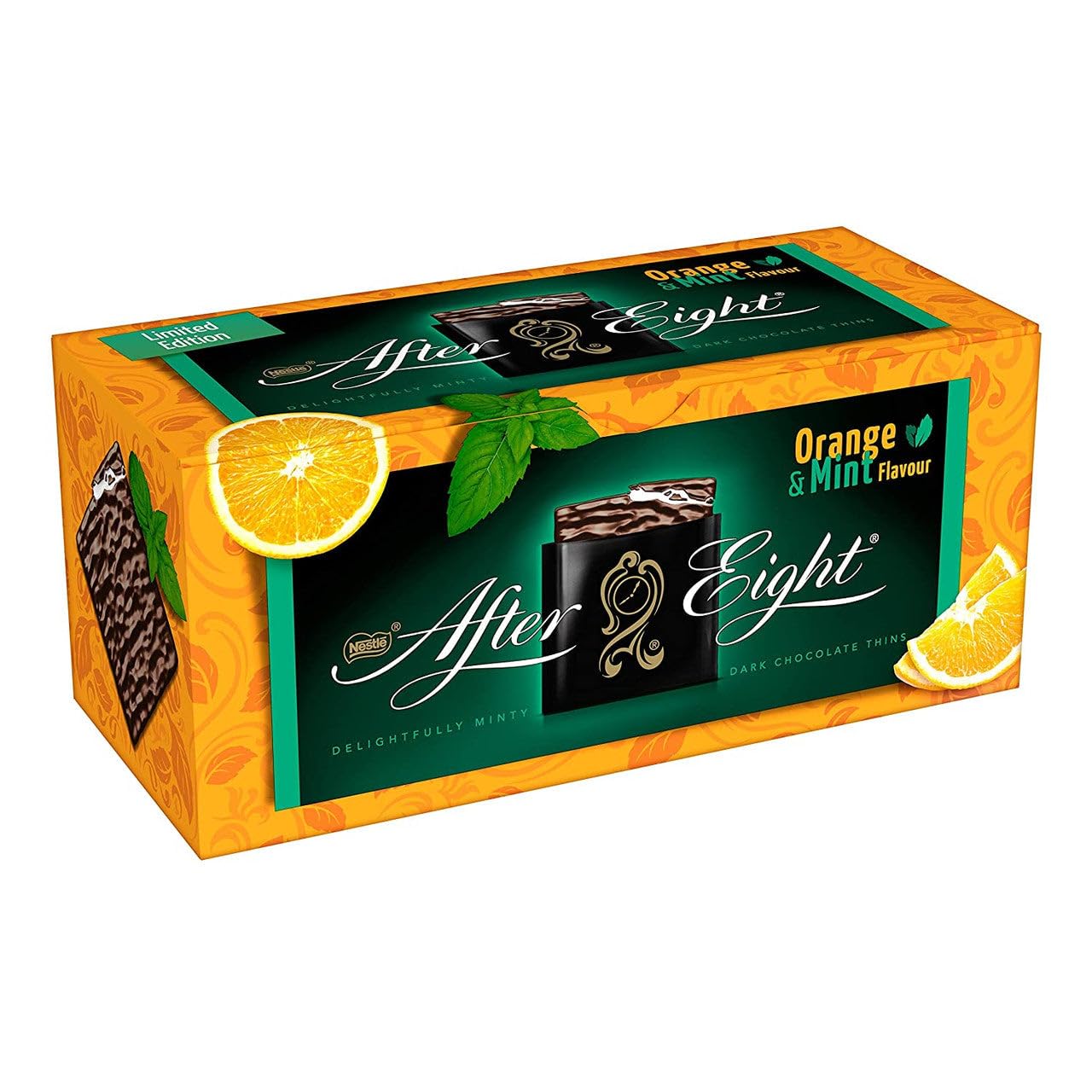 Amazon.com: Nestle After Eight Orange Flavoured Dark Mint Thins 7.05oz ...