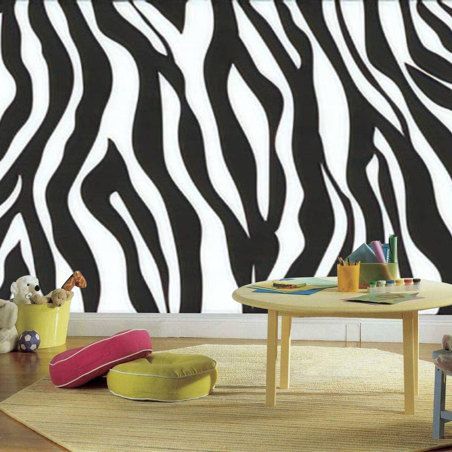 Peace Signs And Zebra Stripes Wallpaper Personalized, Wall, Art,