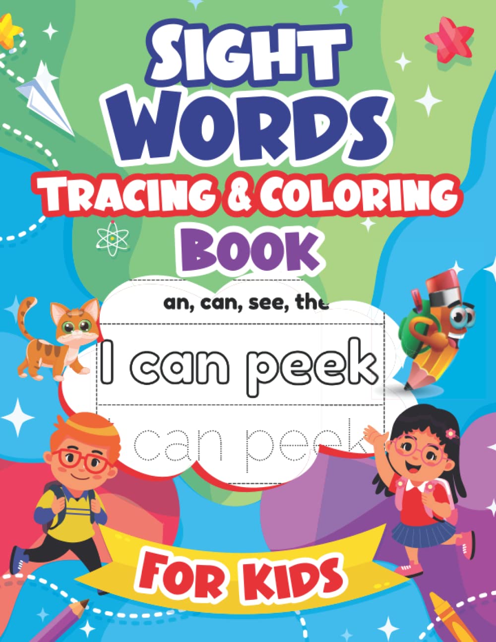 Sight Words Tracing And Coloring Book For Kids: Sight words and ...