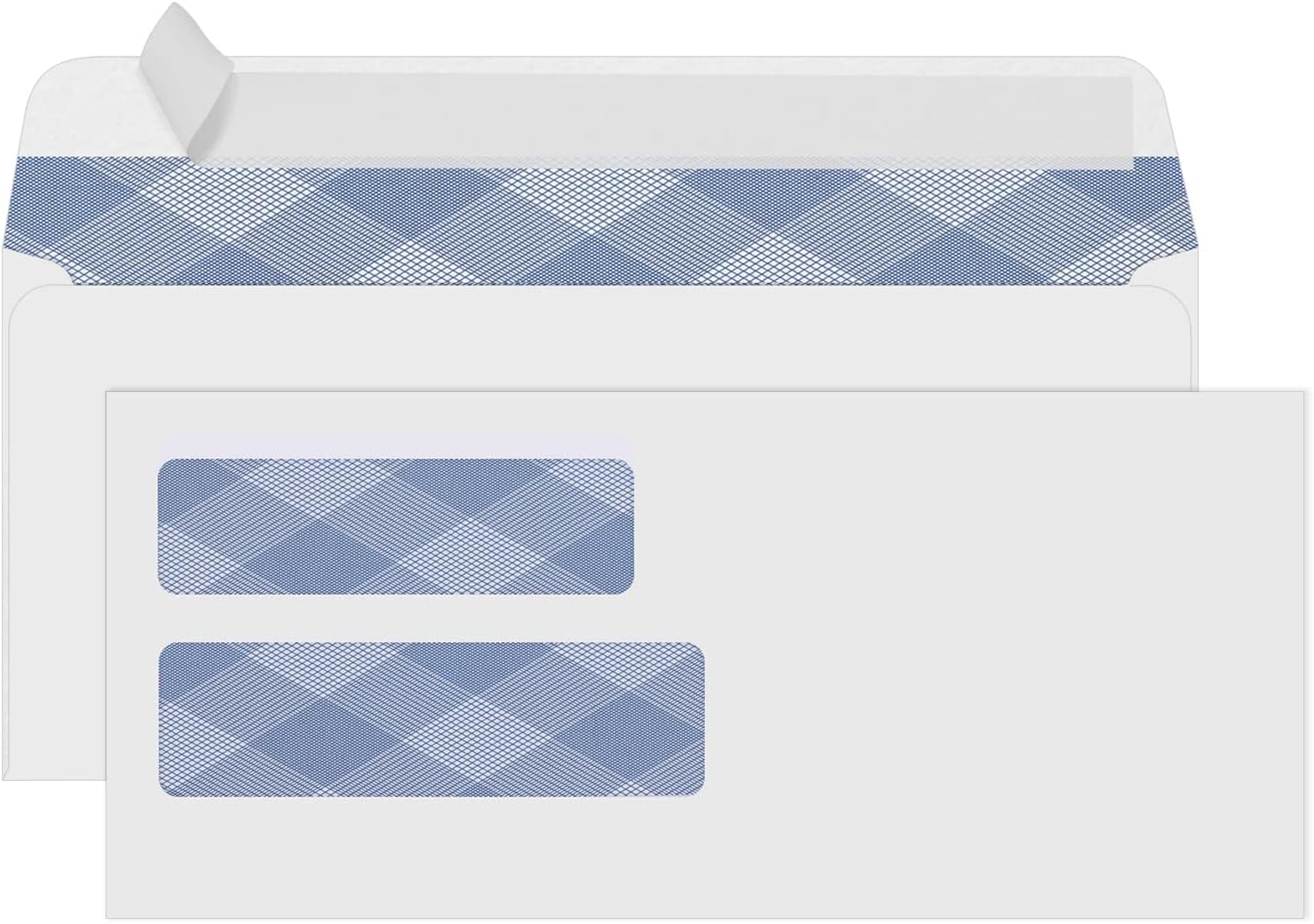 Amazon.com : #9 Double Window Security Envelopes, HERKKA No.9 Double ...