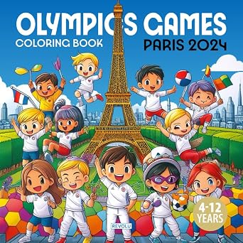 Coloring Book "Olympics Games Paris 2024": 50 Originals Olympic Games ...