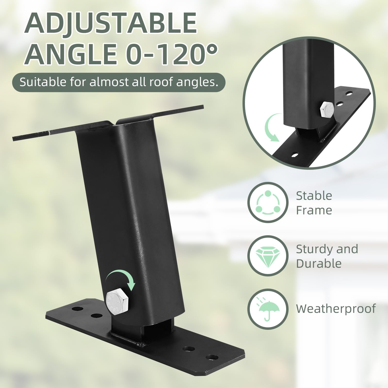 Snapklik.com : t 3PCS Roof Riser Brackets, Heavy Duty Roof Riser Beam ...