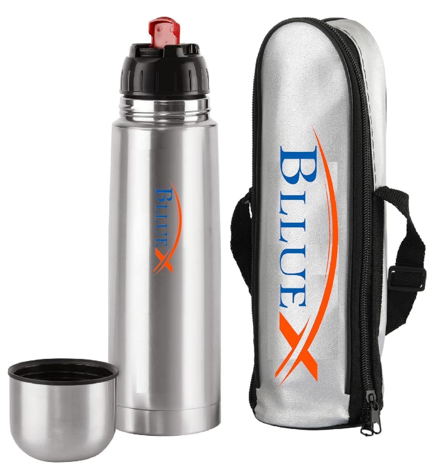 BLLUEX Flipstyle Stainless Steel Vacuum Insulated Double Walled Flask ...