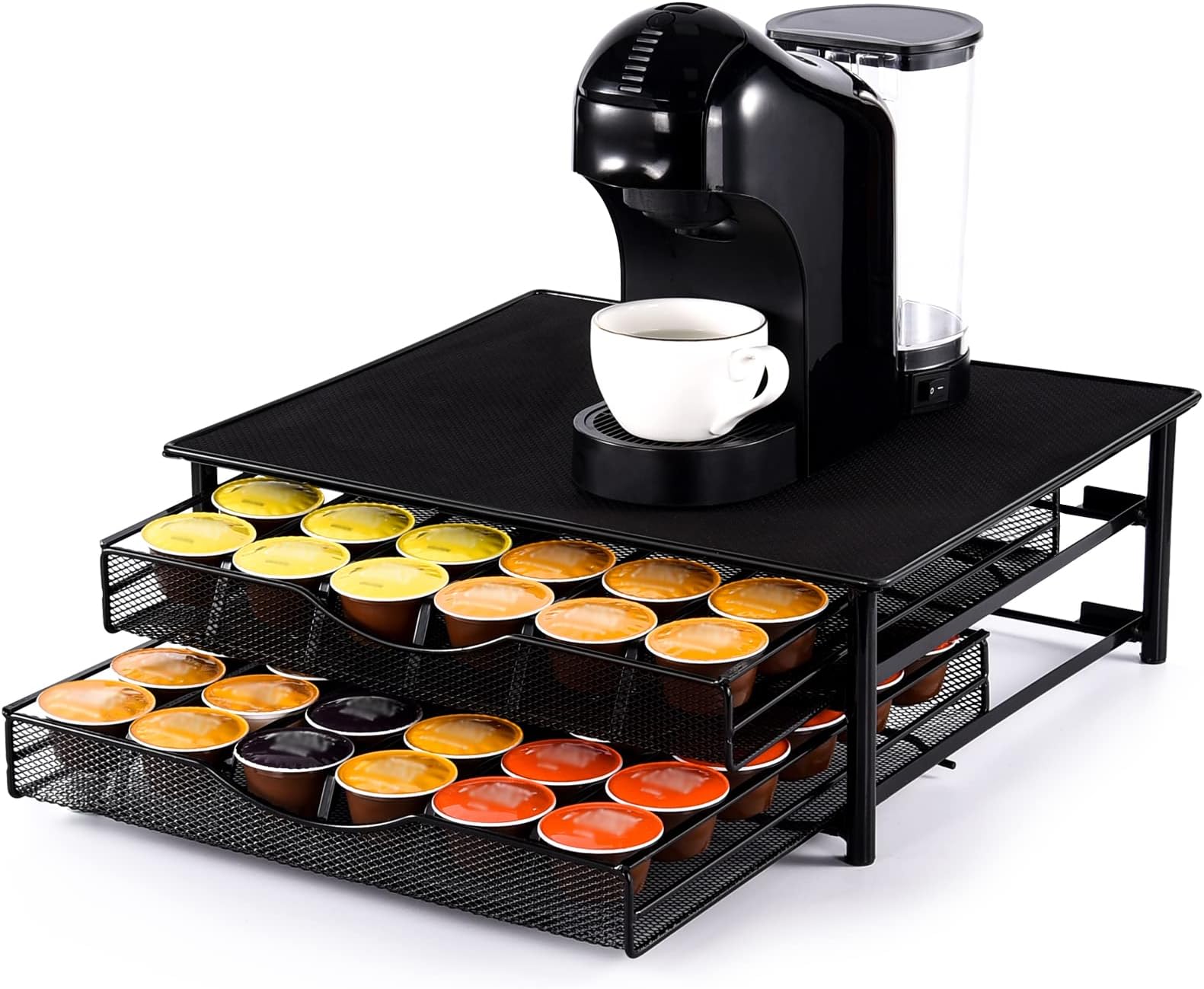 Amazon.com: YATINEY Coffee Pod Drawer Holder, 5-Tier Coffee Pod ...