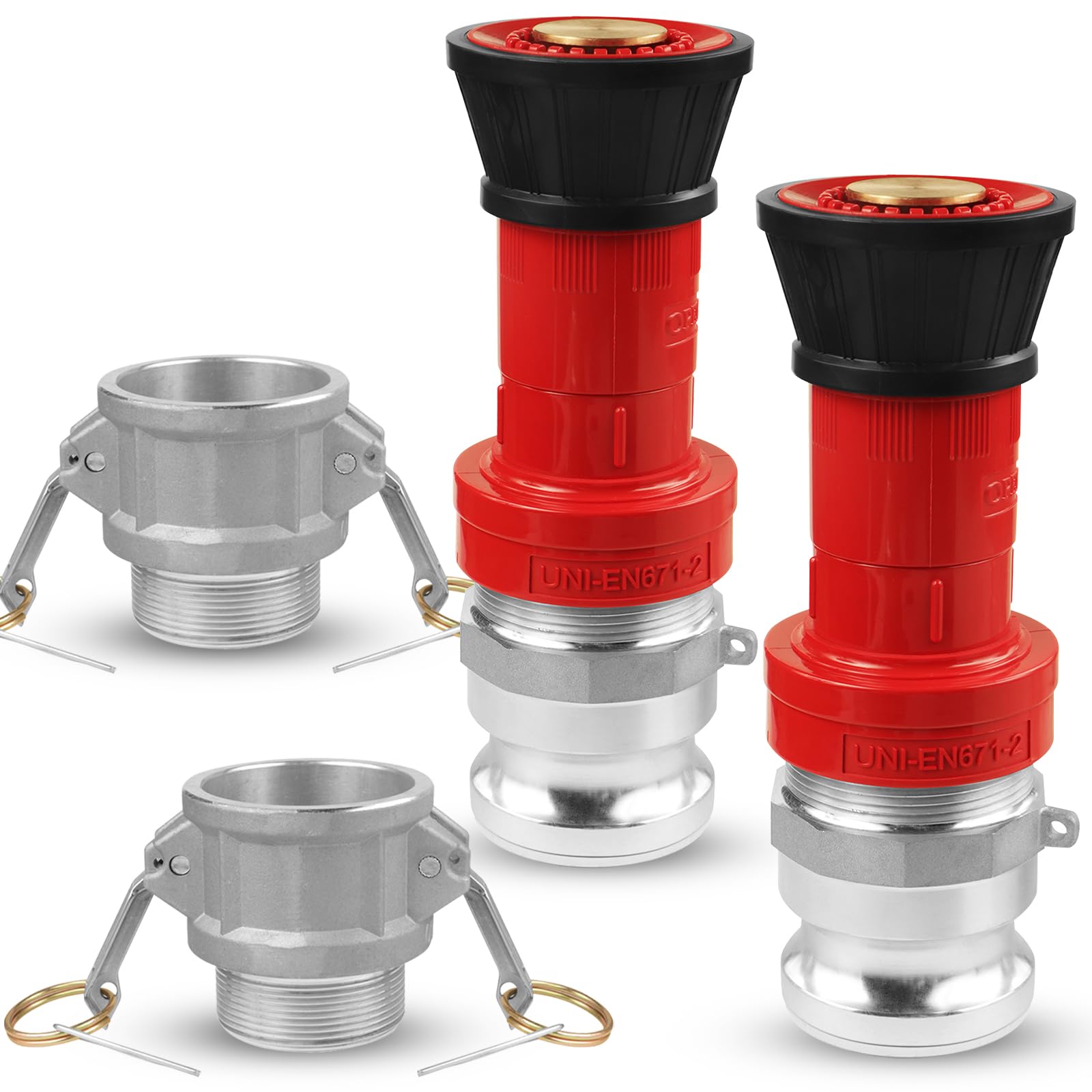 Snapklik.com : NOVINO Fire Hose Nozzle,2 Inch NPSH Heavy-Duty ...