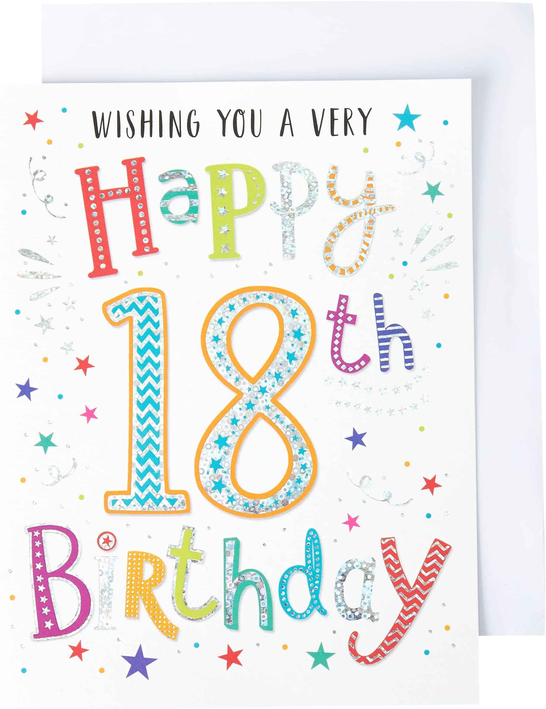 Regal Publishing Modern Milestone Age Happy Birthday Card 18th - 8 x 6 ...