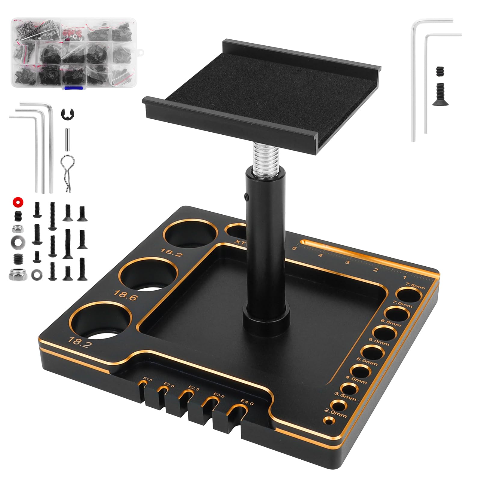 Amazon.com: RC Car Repair Work Stand Repair Tool Set 360 Degree ...