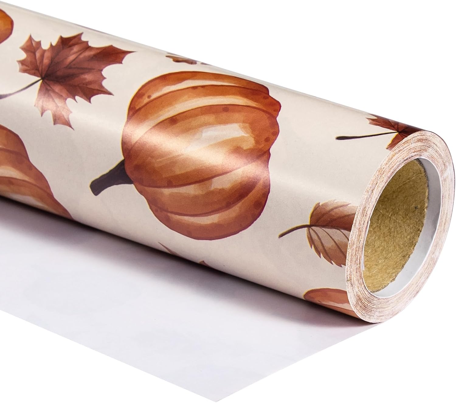 Amazon.com: RUSPEPA Fall Wrapping Paper Roll - Mini Roll - Pumpkin ...