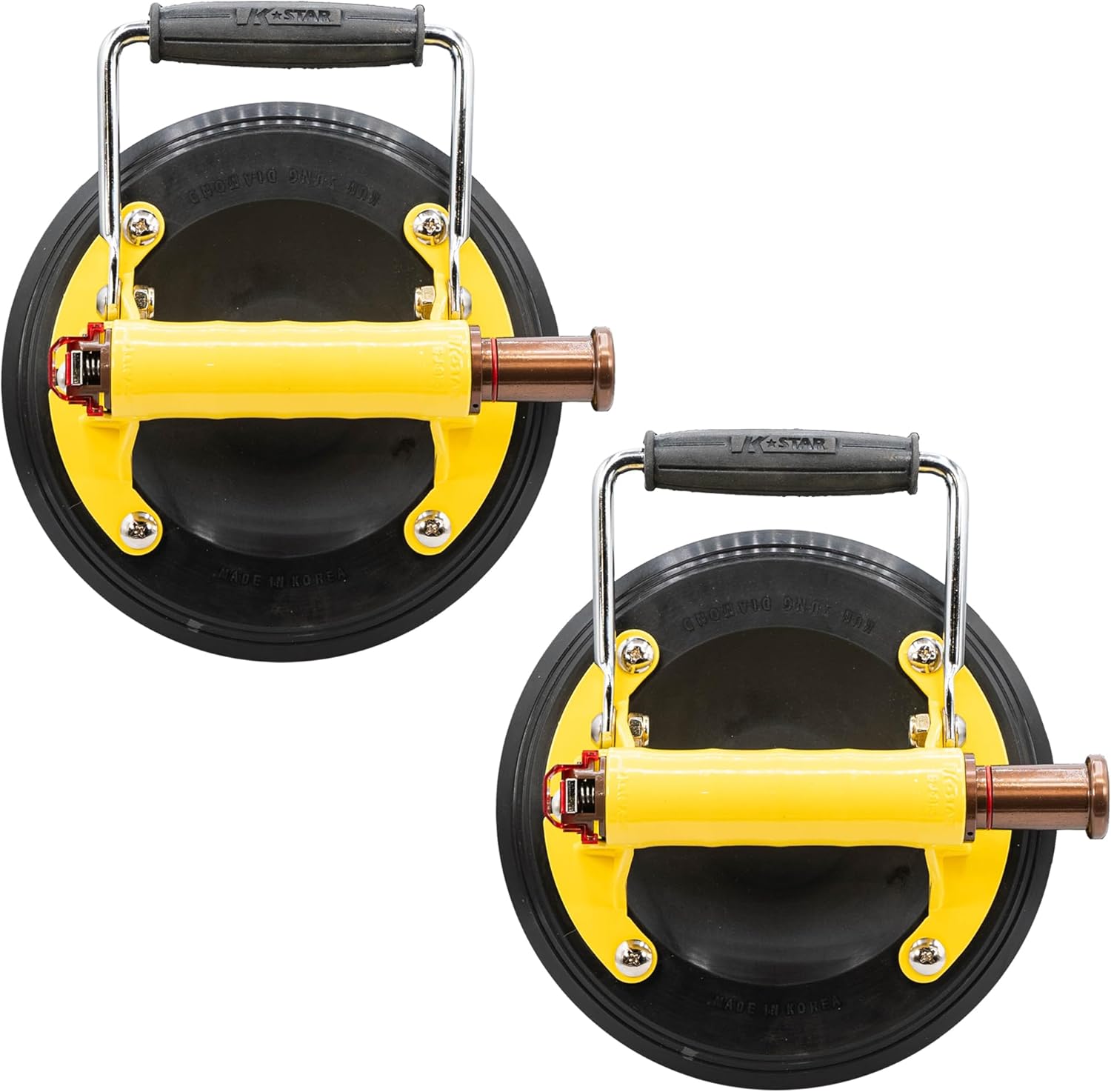 Amazon.com: 2 Set of 309 lbs Heavy Duty KSTAR Flat Vacuum Suction Cup ...