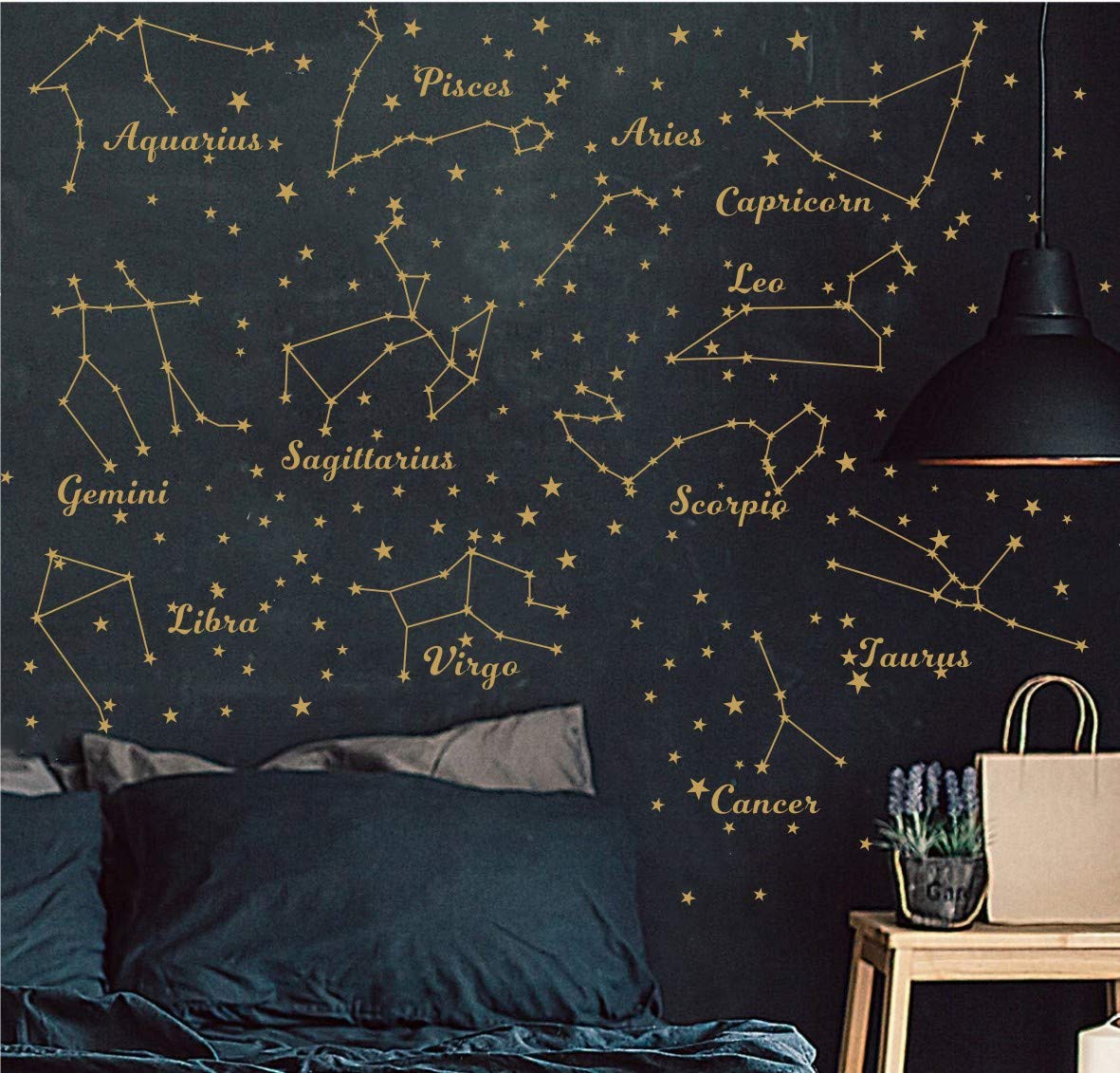 Amazon.com: Constellation Wall Decal Twelve Constellations Stars Wall ...