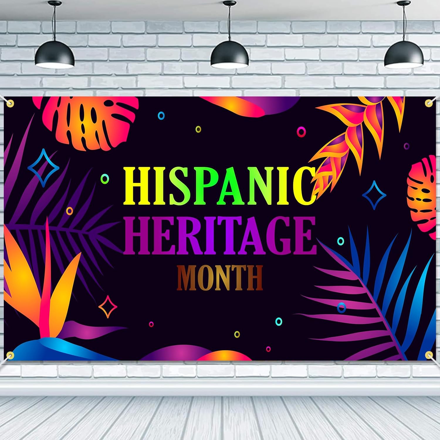 Amazon.com: Celebrating Hispanic Heritage Month Backdrop Banner Latin ...