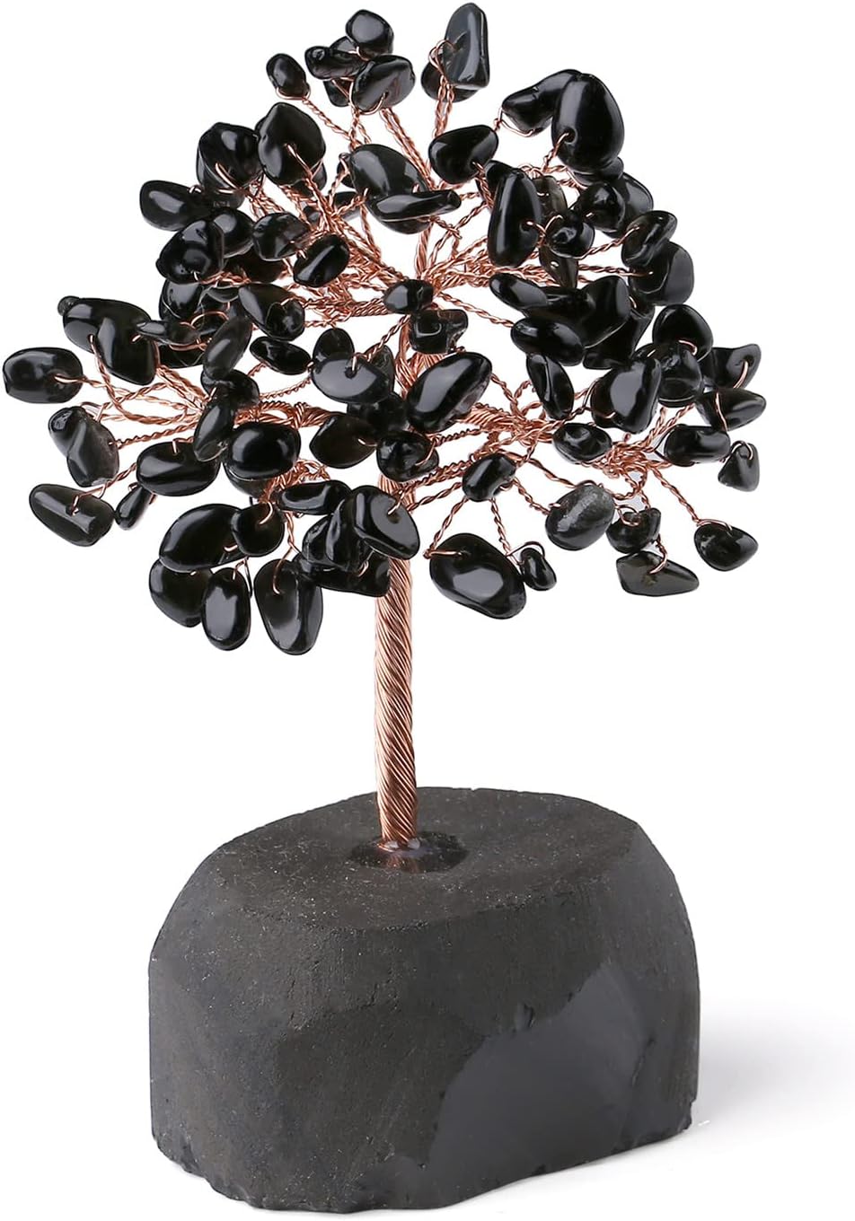 Amazon.com: YATOJUZI Black Obsidian Healing Crystal Tree Natural ...