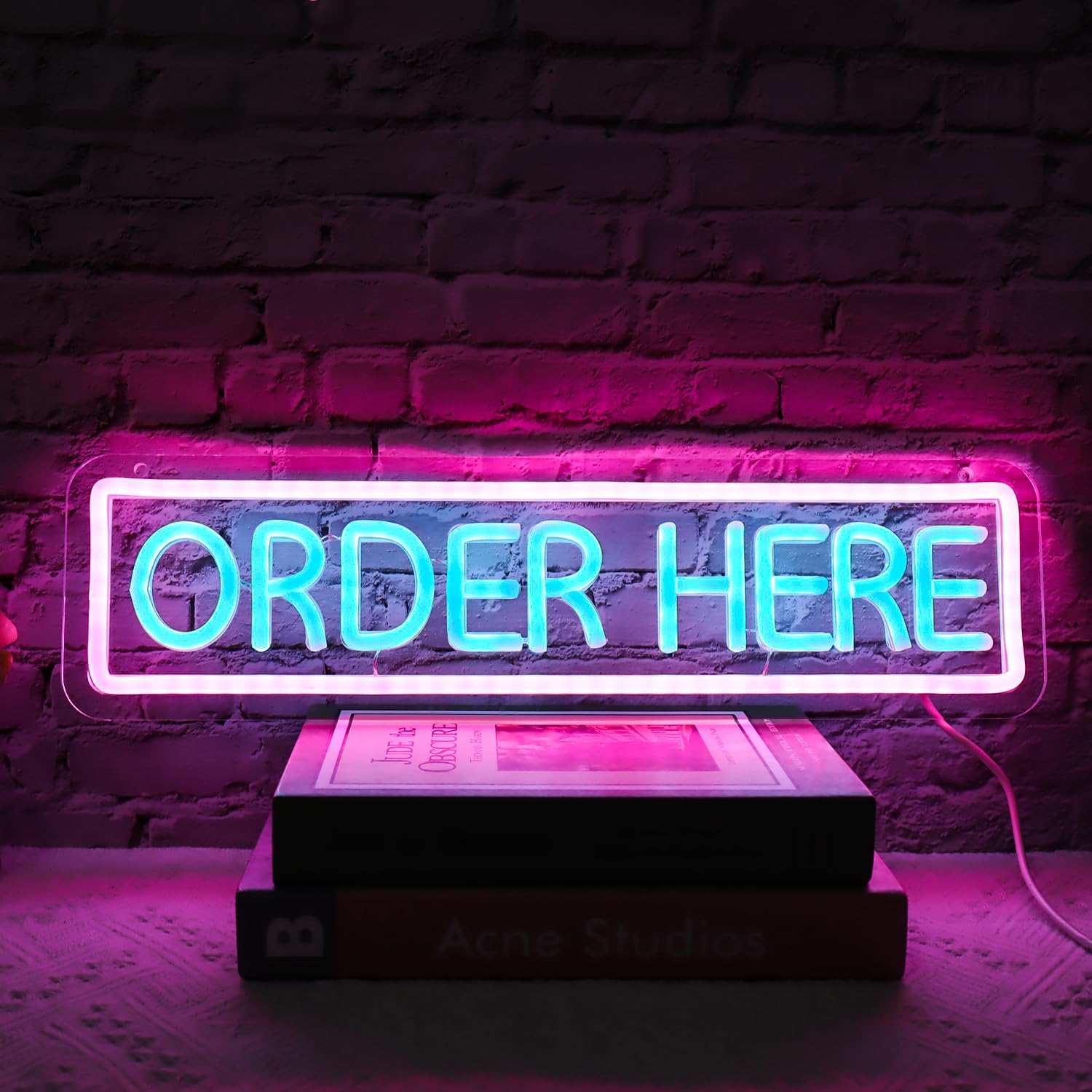 Amazon.com : Order Here LED Neon Sign for Kitchen, Dining Room ...